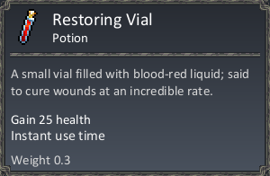 Restoring Vial - The Doors of Trithius