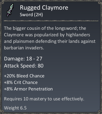 Rugged Claymore - The Doors of Trithius